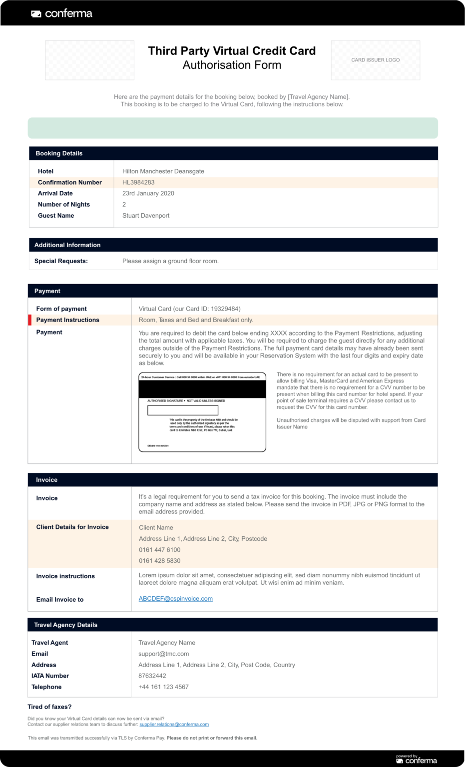 A step-by-step guide to using virtual cards for hotel stays - Conferma
